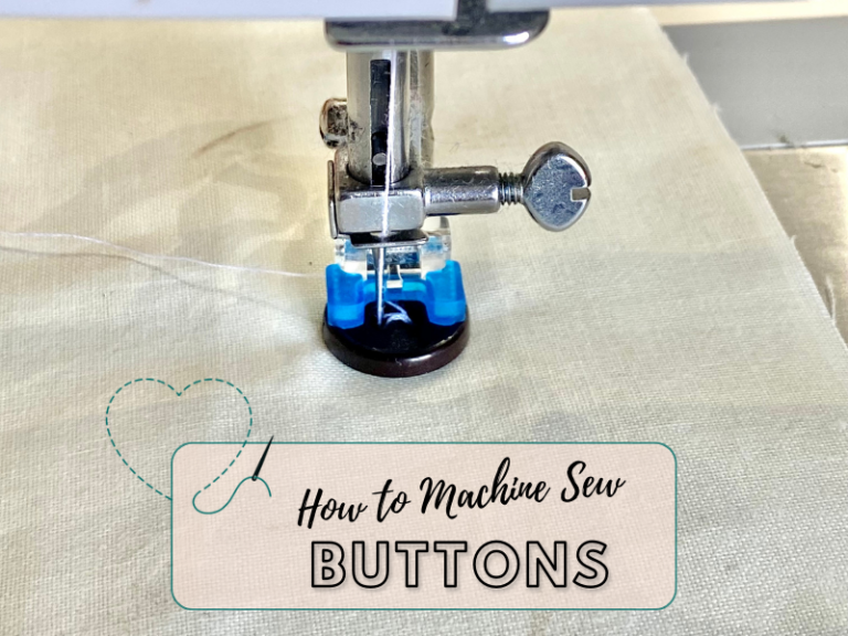 How to Sew Buttons by Machine – Learn to Sew with Me